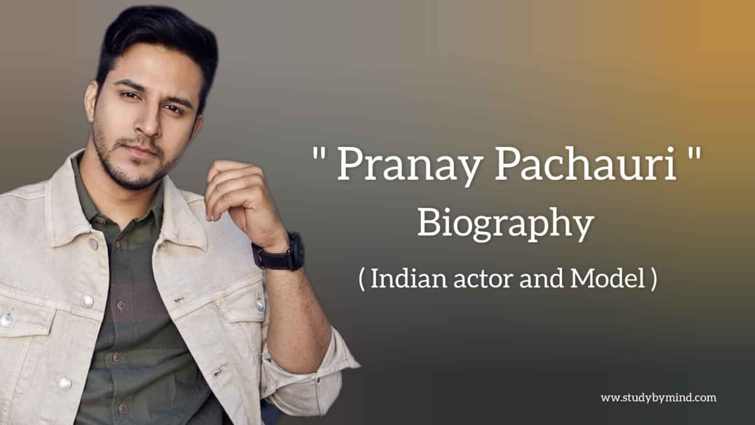 Pranay pachauri biography in english (Indian Actor), Age, Movie ...