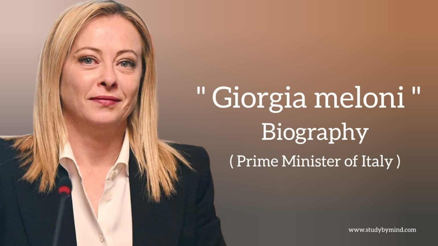 Giorgia Meloni Biography in English (Prime Minister of Italy) - Study ...