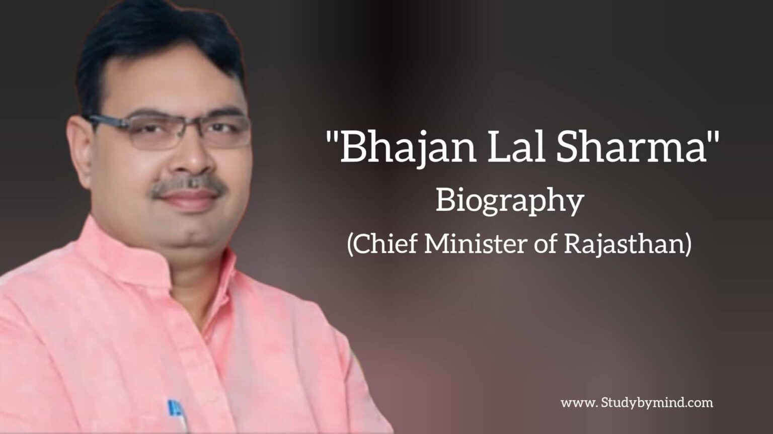 Bhajan Lal Sharma Biography in english (Chief Minister of Rajasthan ...